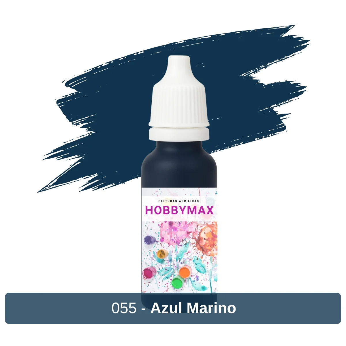 Pintura Acrilica: Azul Marino (N°55) - HOBBYMAX